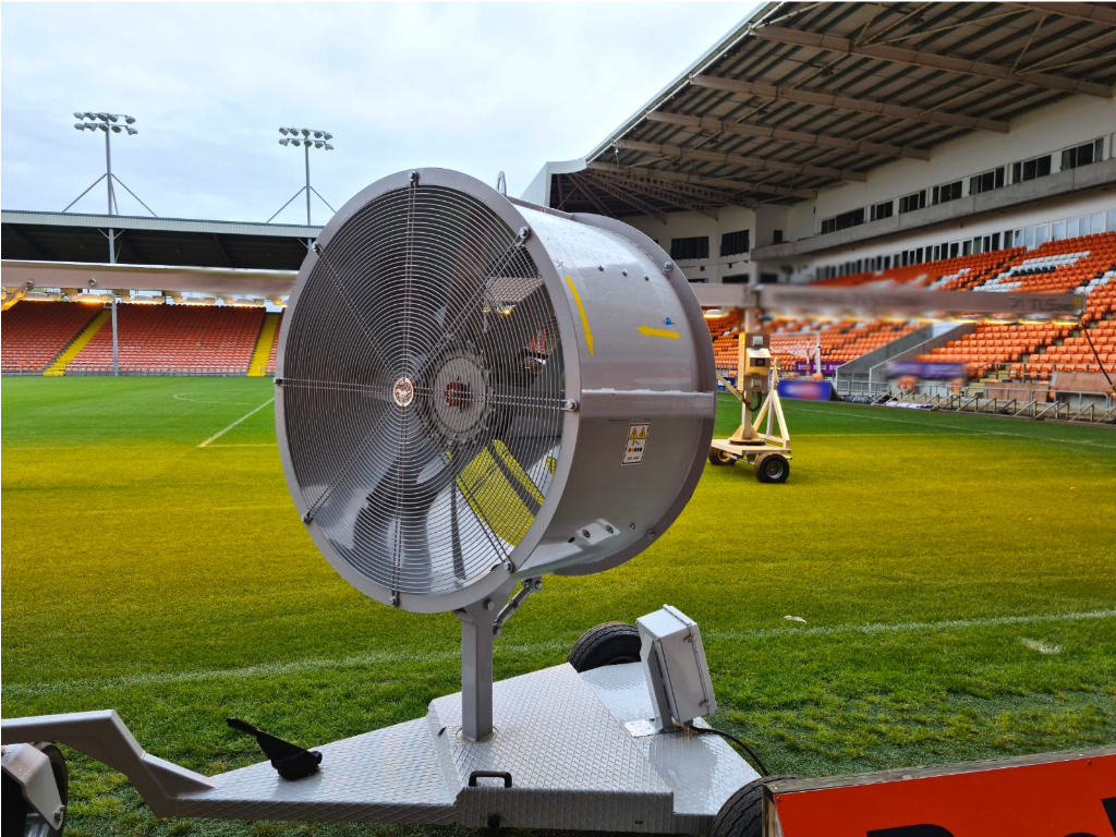 Turf Fans with Britquip – Grass fans for stadiums, courses and pitches